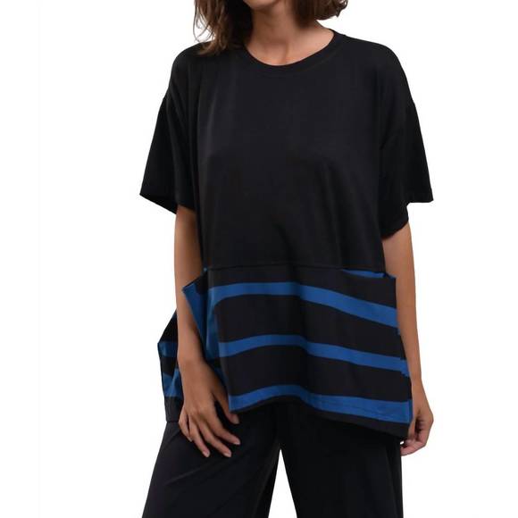 Alembika | Tops | New Alembika Tekbika Striped Pocket Top In Ocean ...